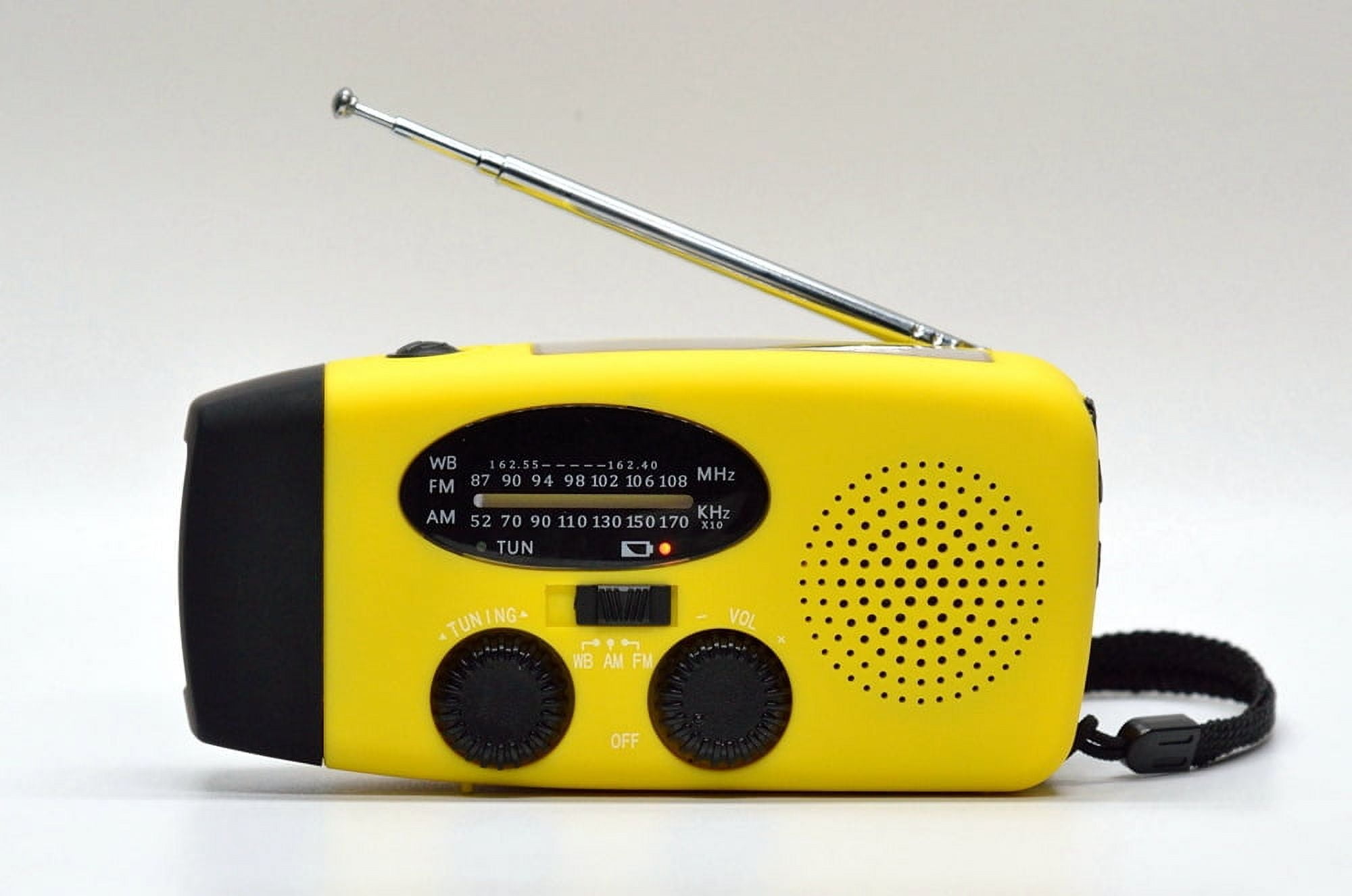 Hand Canned Solar Rechargeable Radio Mini Emergency Radio with Lighting ...