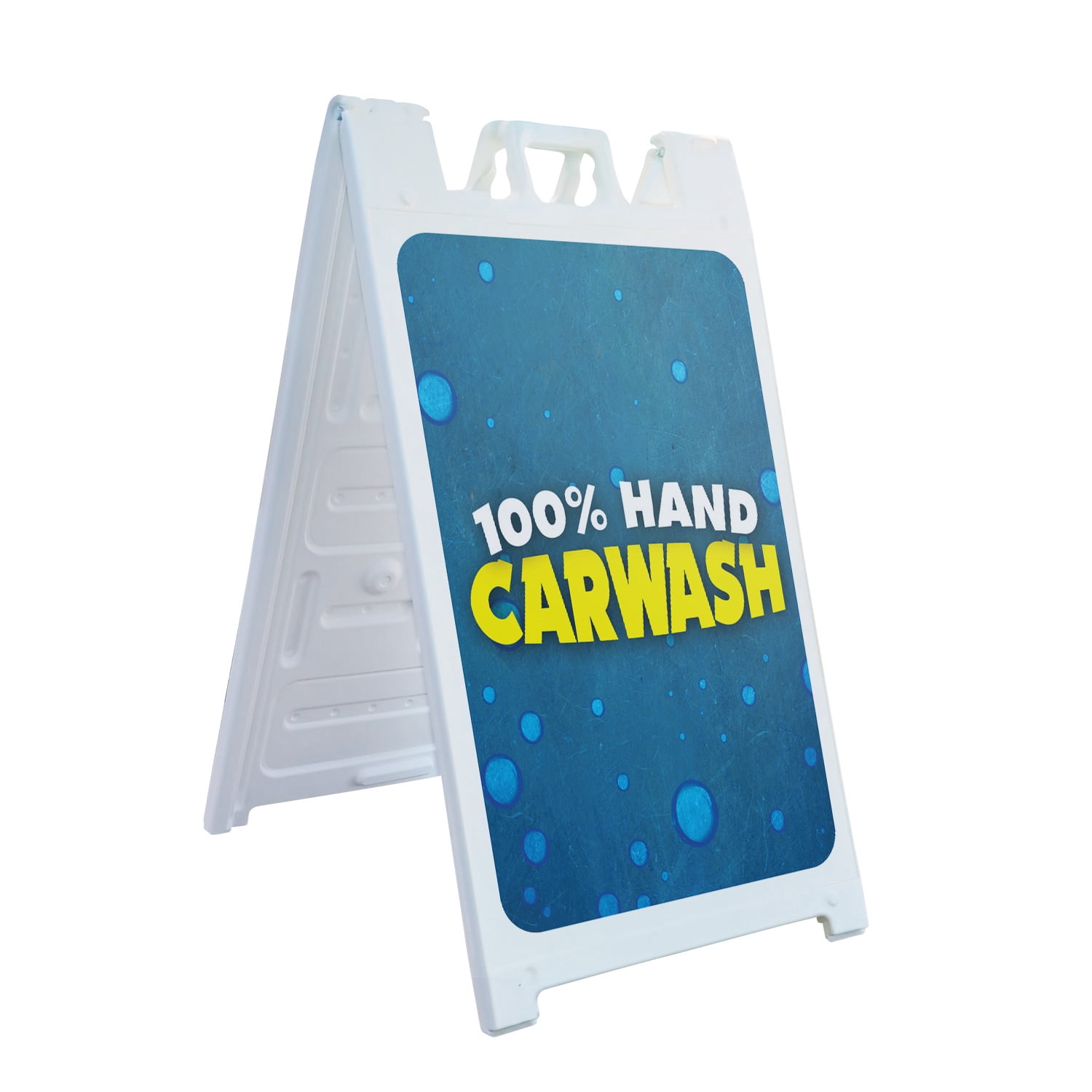 Hand Car Wash 24" x 36" Double Sided A-Frame Sidewalk Sign, Includes 2 ...