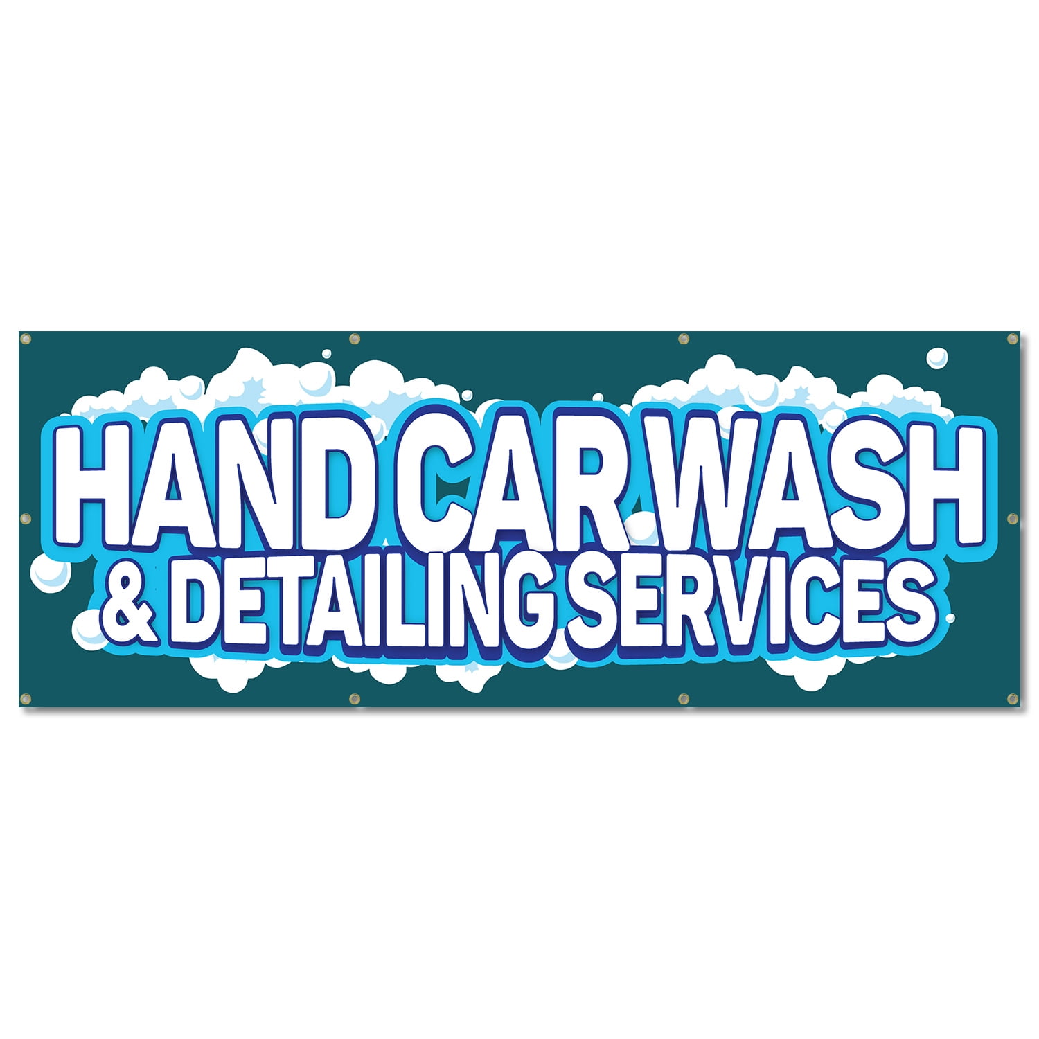 Hand Car Wash | 36" X 96" Banner | Outdoor Vinyl Sign With Grommets ...