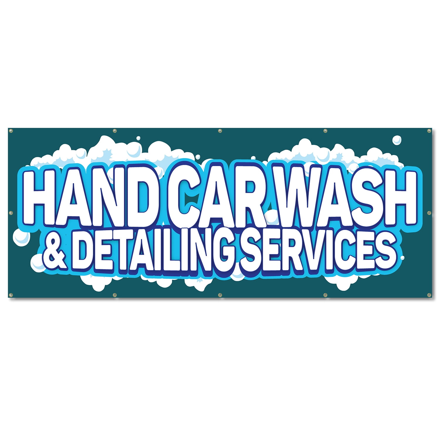 Hand Car Wash | 48" X 120" Banner | Outdoor Vinyl Sign With Grommets ...
