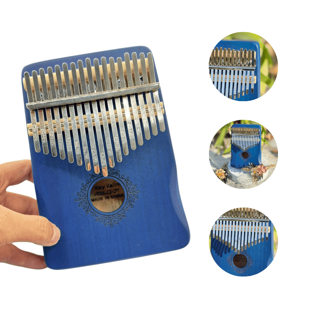 Hand-Carved 17-Key Kalimba – Wooden Thumb Piano for Music Lovers and ...