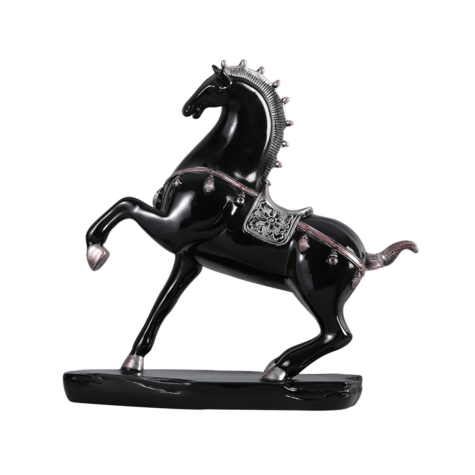 Hand Carved Horse Statue Resin Figurine, Unique Desktop Decoration and ...