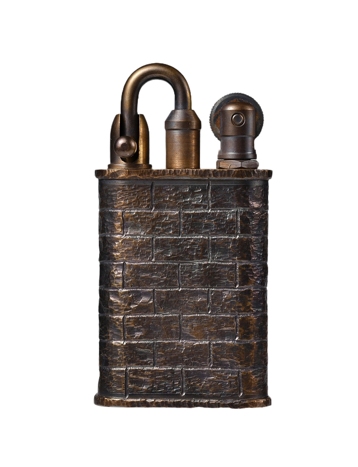 Hand-Carved Refillable Unique Classic Brass Kerosene Lighter,Safety ...