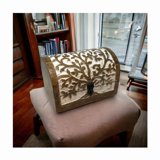 Hand Carved Wood Tree of Life Half-Round Table Chest - Walmart.com