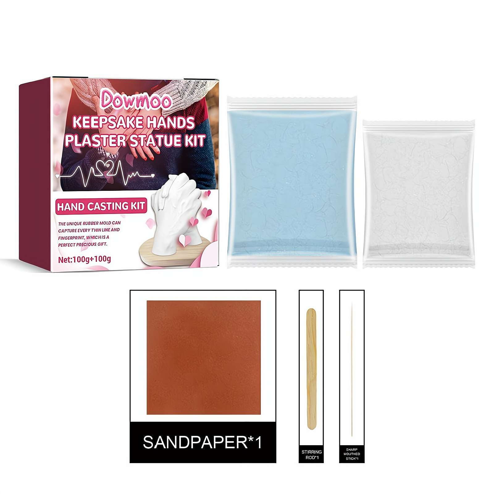 Hand Casting Kit Couples, DIY 3D Plaster Cast Hands, Hand Holding Craft ...