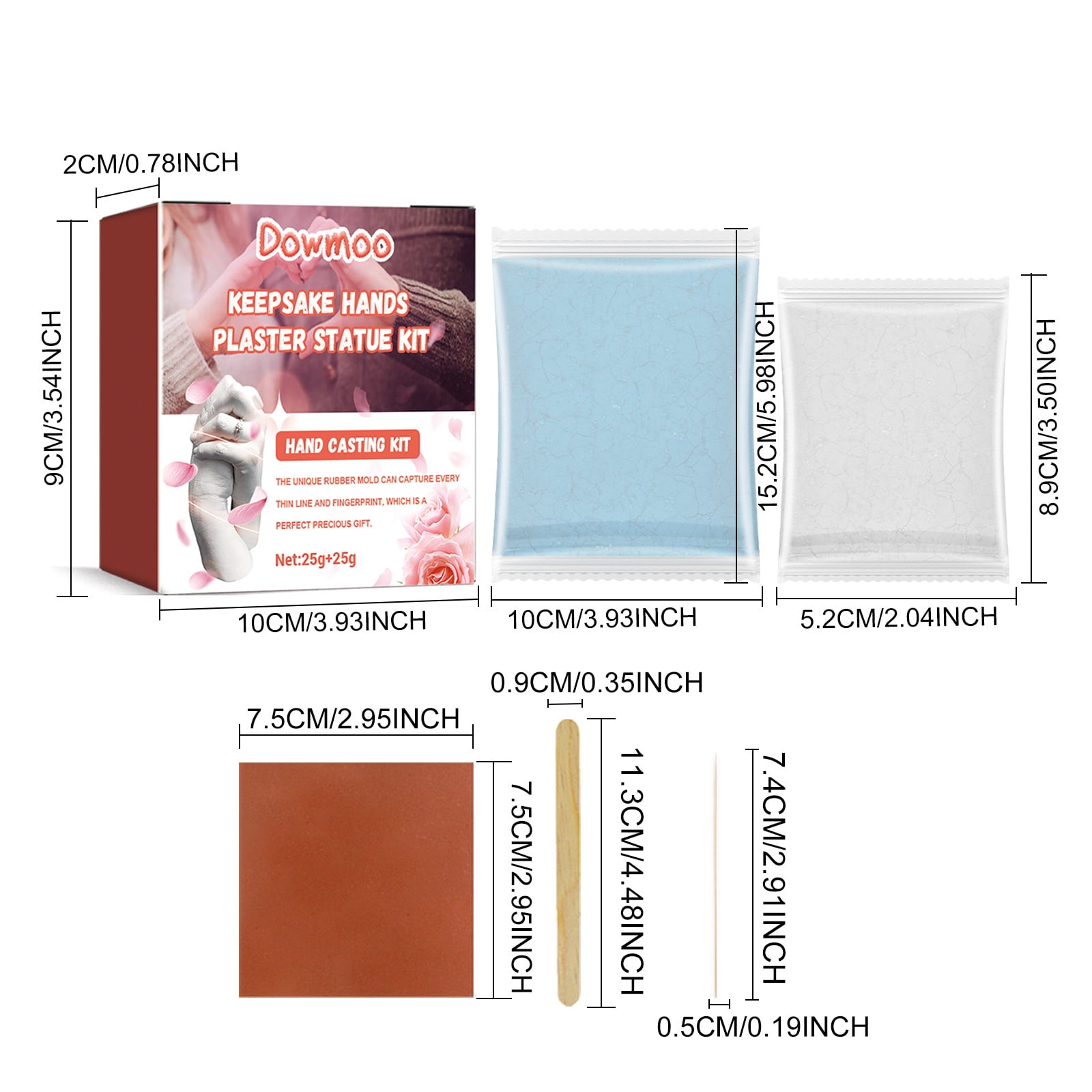 Hand Casting Kits for Couples Hand Mold Kits DIY Plaster Statue Molding ...