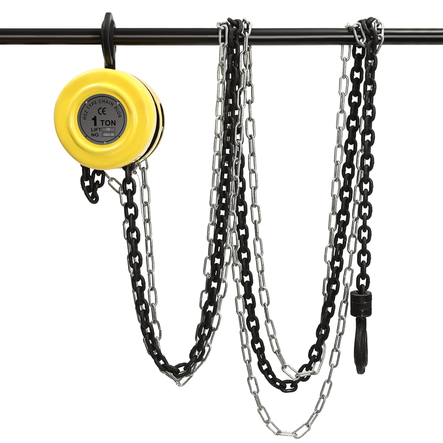Hand Chain Hoist 1 Ton 2200 Lbs Capacity Chain Block, 10ft Manual Lift ...