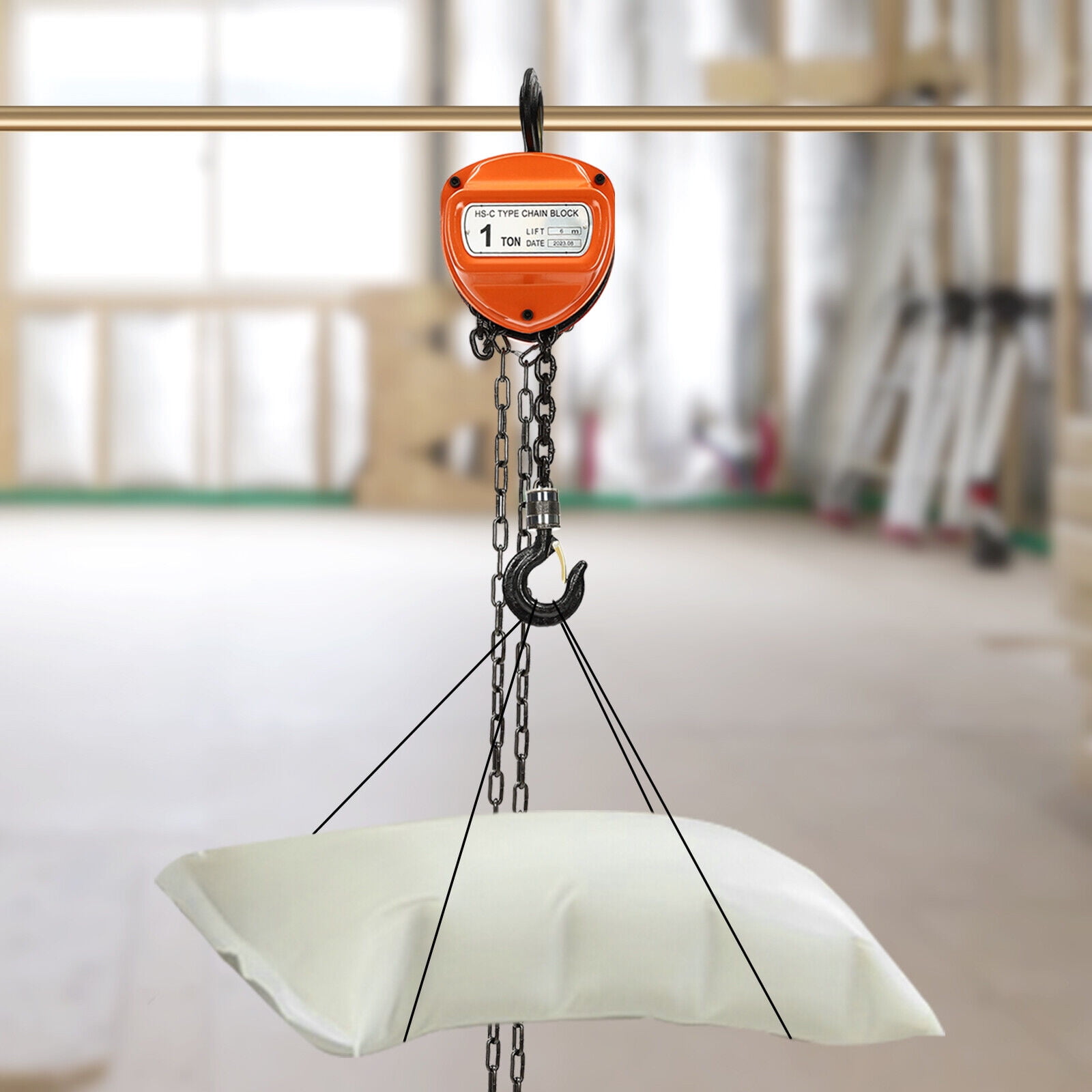 Hand Chain Hoist 2204.62lb Capacity Chain Block,Pulley Hoist,19.69ft ...