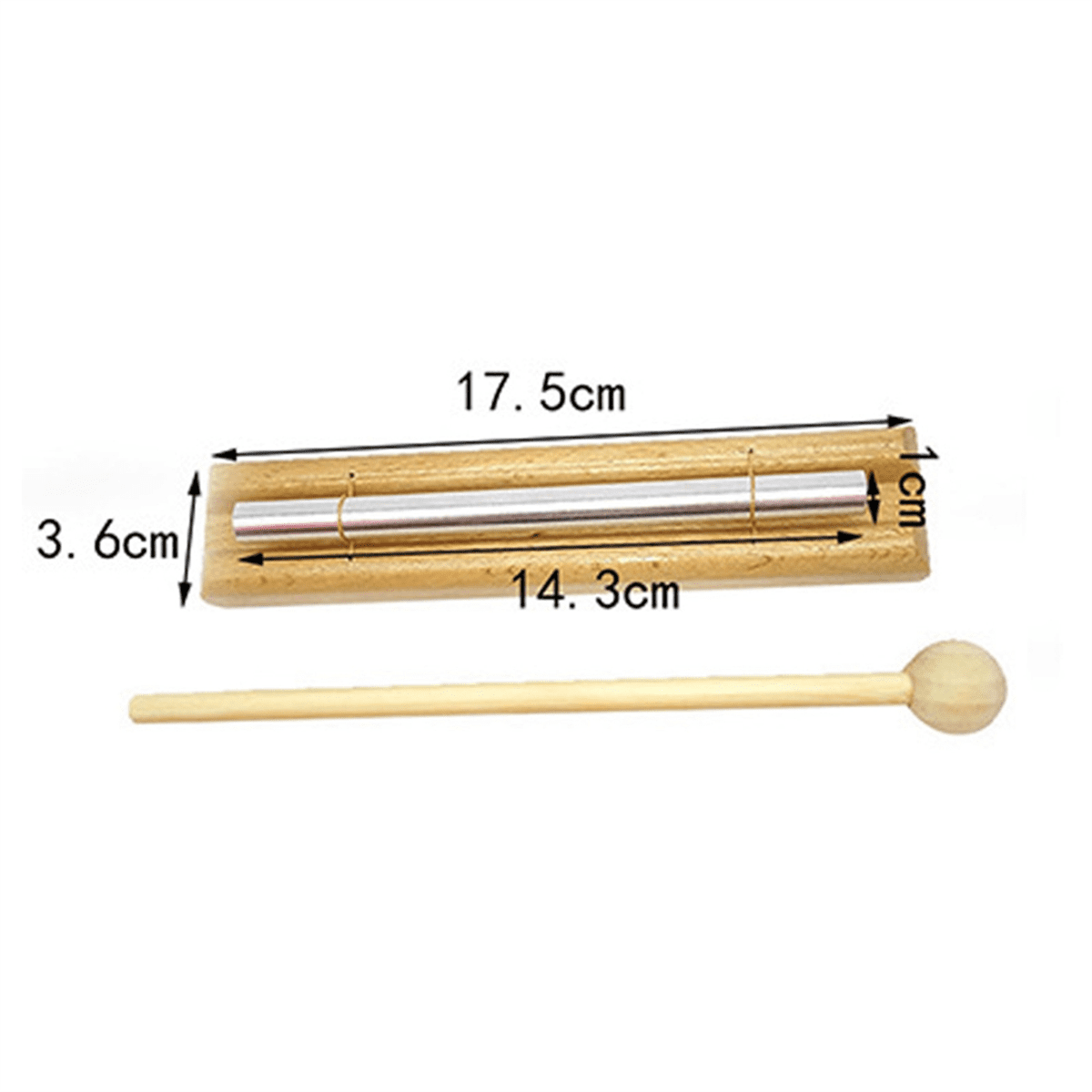 Hand Chimes 1 Phoneme Percussion Instrument Musical Toy Wooden Wind ...