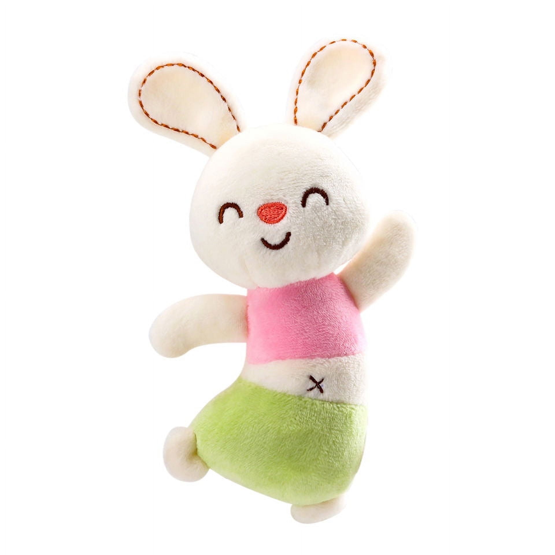 Hand-Clawed Rattle Baby Plush Toy - Plain Dancing Bunny Room Accent ...