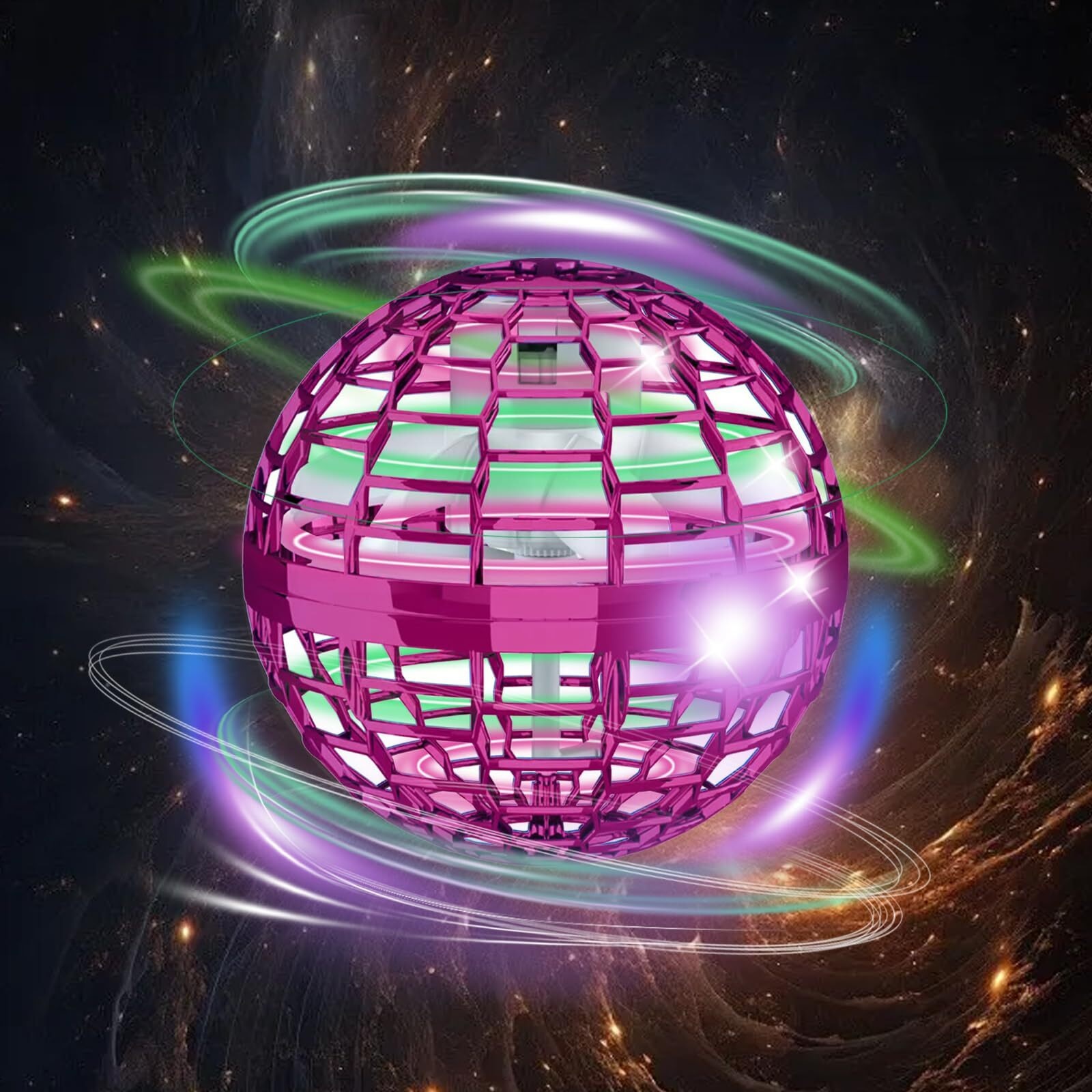 Hand Controlled Hover Ball, 2025 Upgraded Flying Orb Toy with LED ...
