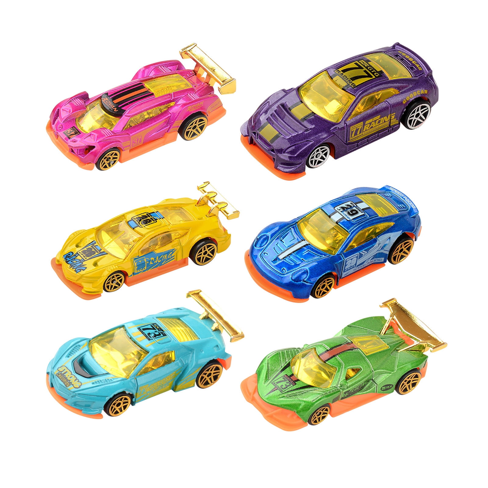 Pull Back Racing Cars Die cast Race Car Vehicles,3 Inch Metal Friction ...