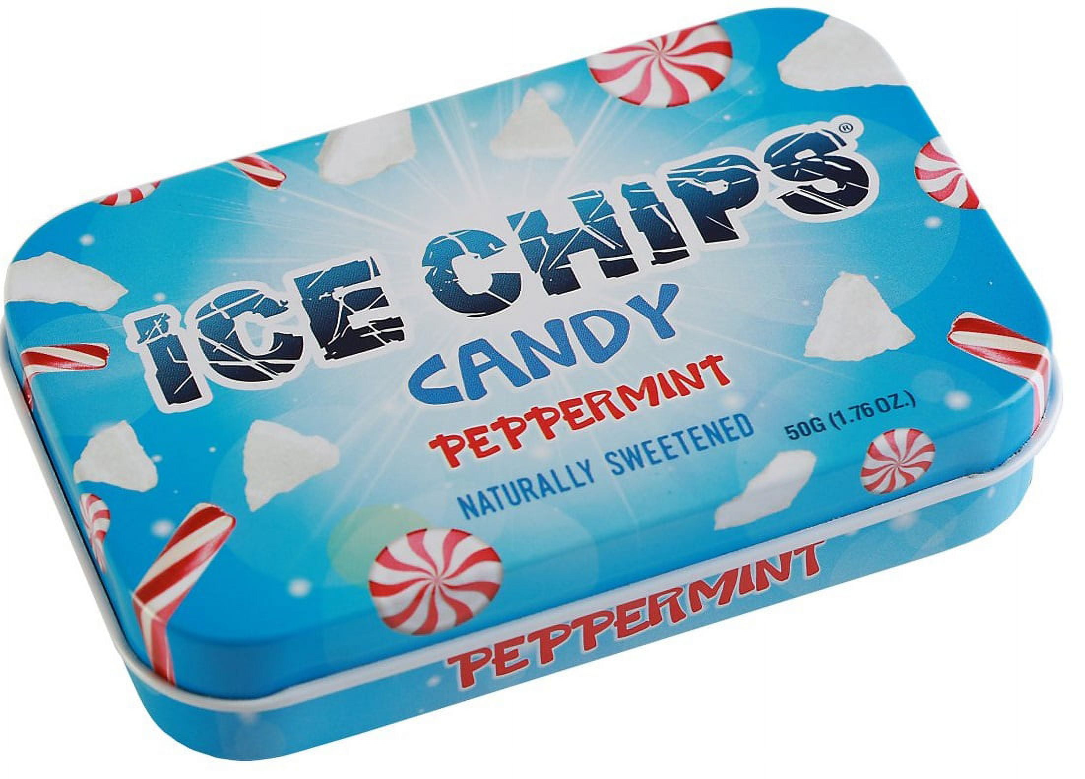 Hand Crafted Candy Tin Peppermint Ice Chips Candy 1.76 oz Candy (6 pack ...
