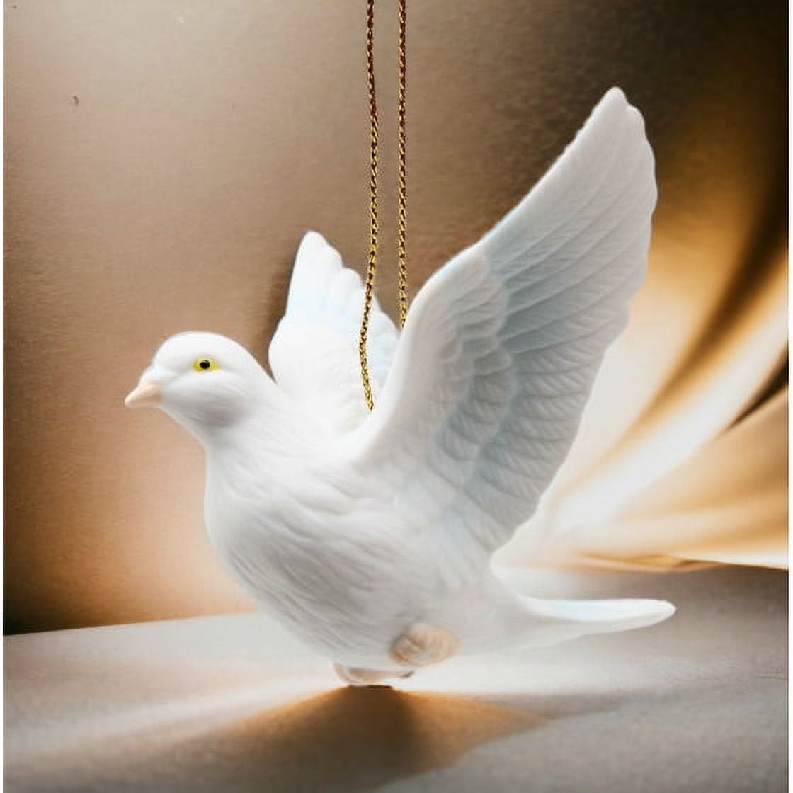 Handcrafted White Peace Dove Ornament 3.5in - Walmart.com