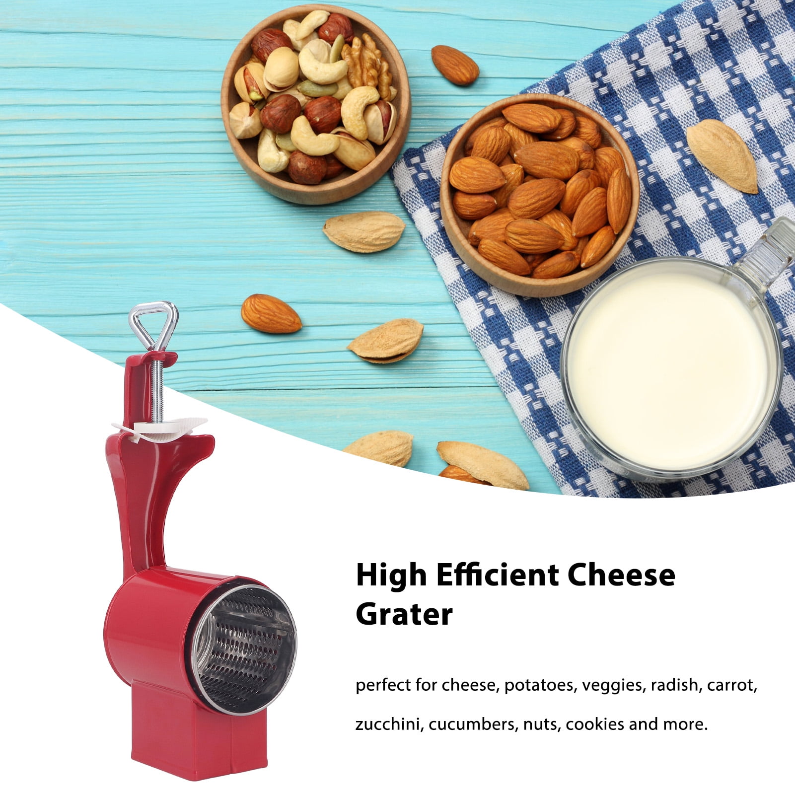 Hand Crank Cheese Nut Grater, Efficiently Grind Ingredients For ...