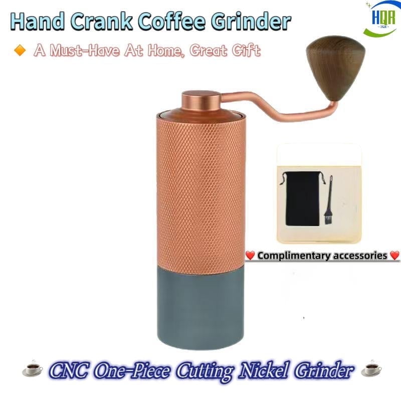 Hand Crank Coffee Grinder, CNC One-Piece Cutting Nickel Grinder, A Must ...