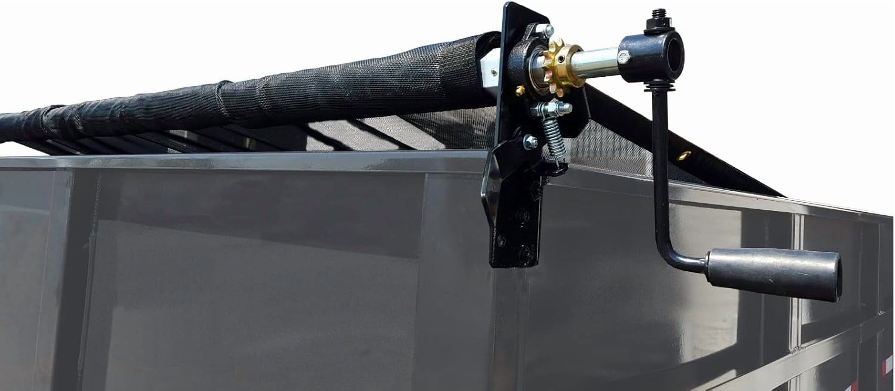 Hand Crank Landscape Tarp Roller Kit with Mesh Tarp for Dump Truck or ...