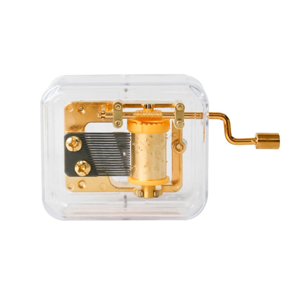 Hand Crank Music Box Mini Musical Box Party Desktop Adornment Exquisite ...