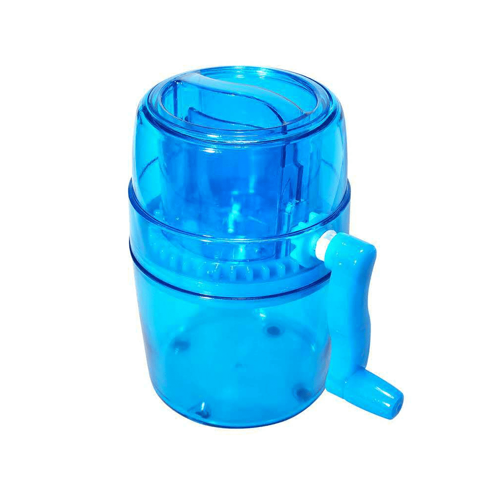 Hand Crank Operated Ice Crusher, Ice Shaver with Stainless Steel Blades ...