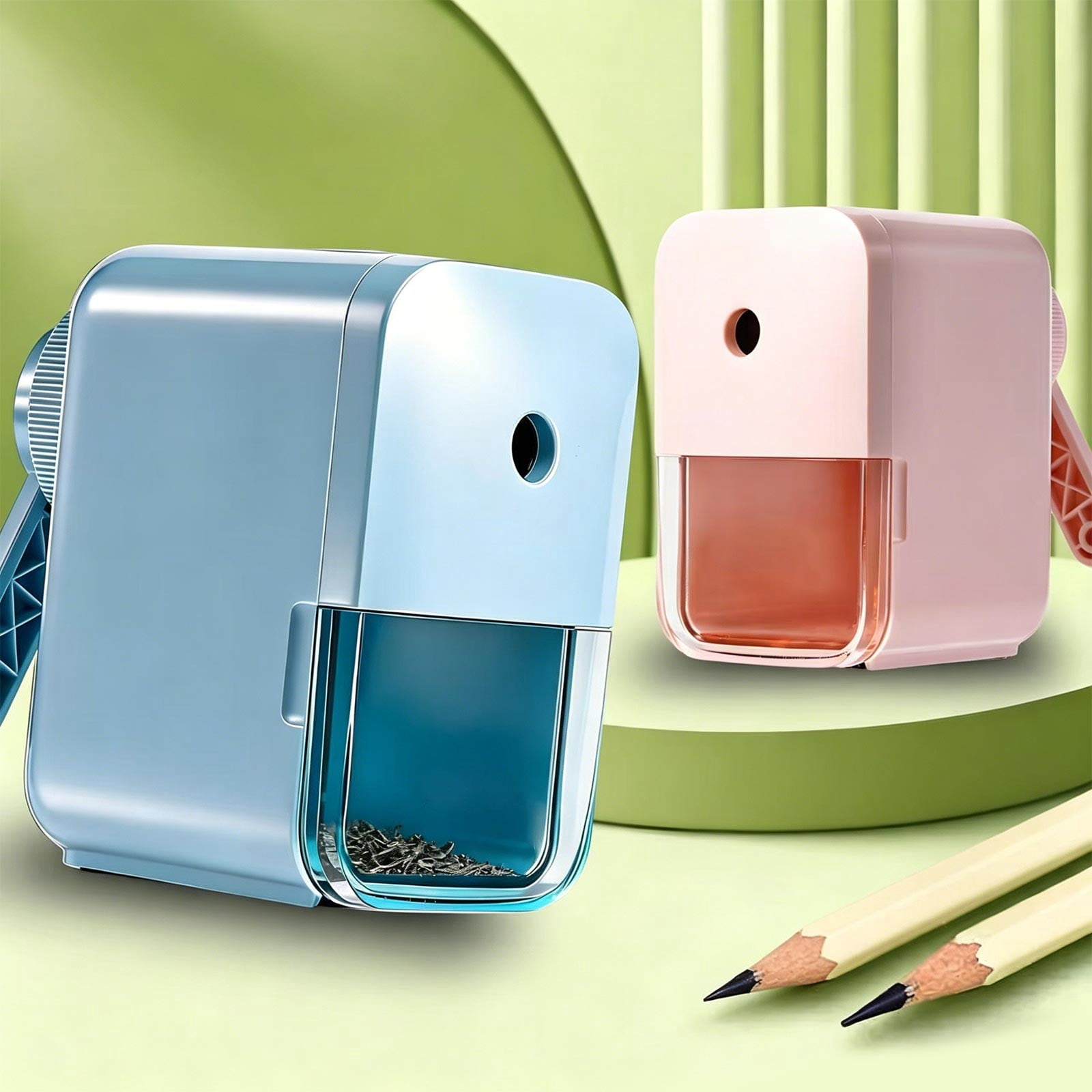 Hand Crank Pencil Sharpener Auto Feed Alloy Steel Helical Blade ...