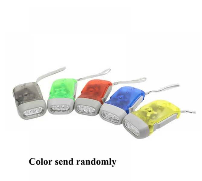 Hand Crank Self-Generating Flashlight Portable LED Emergency Light for ...