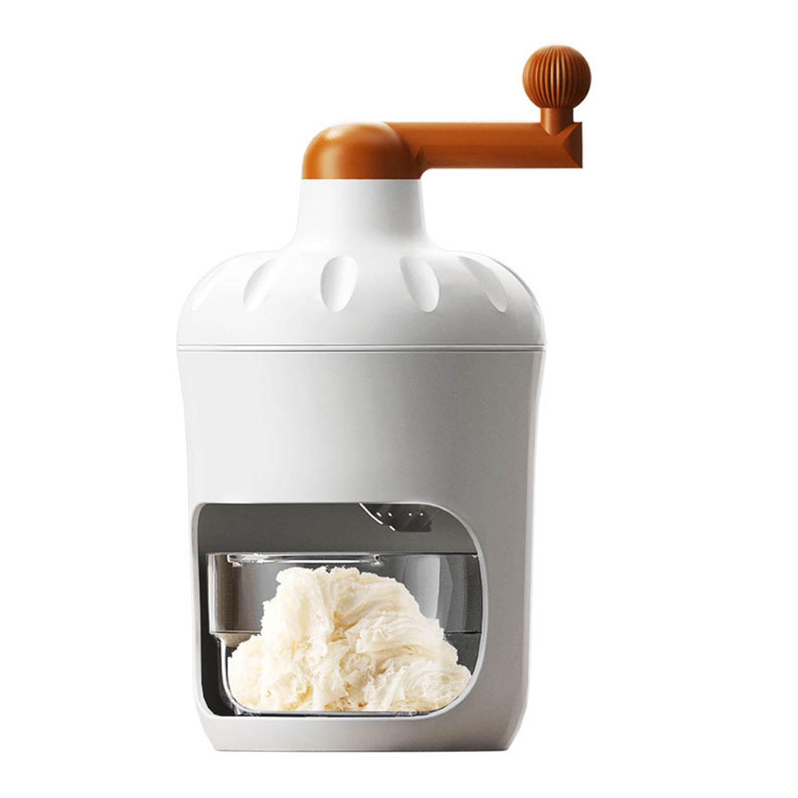 Hand Crank Shaved Ice Machine Stainless Steel Blades Safe Portable Ice ...