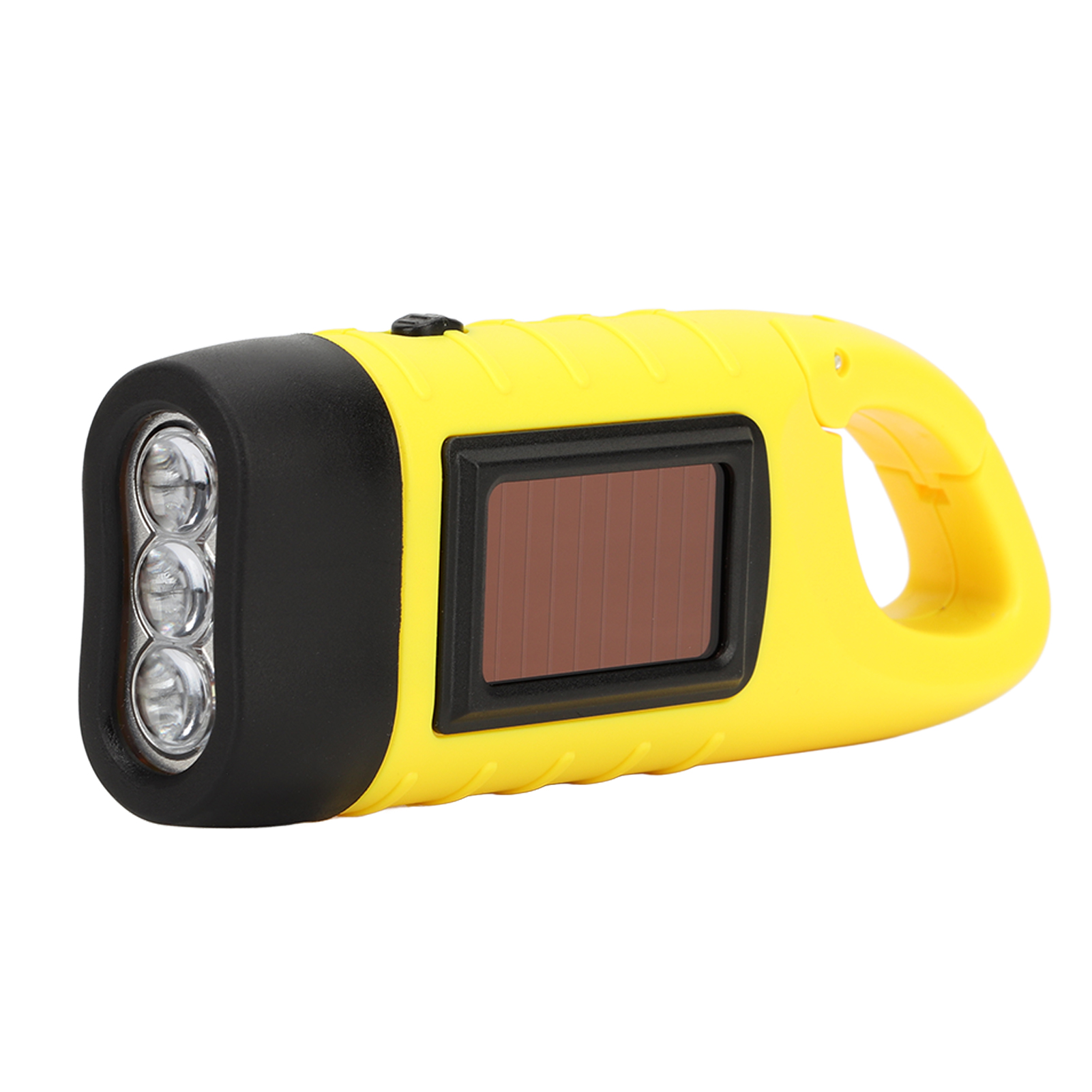 Hand Crank Solar Powered Flashlight Emergency Rechargeable LED ...