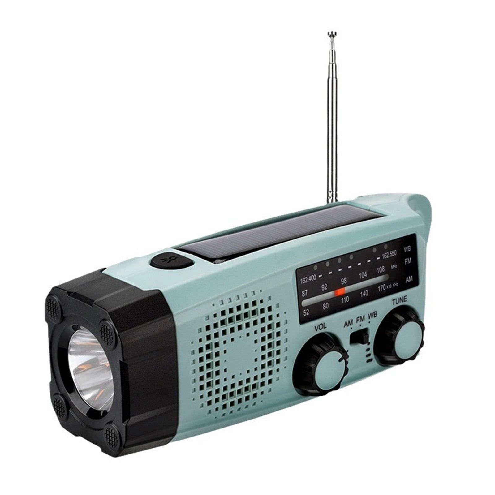 Hand Crank nerator Flashlight Emerncy Self-nerating Power With Radio ...