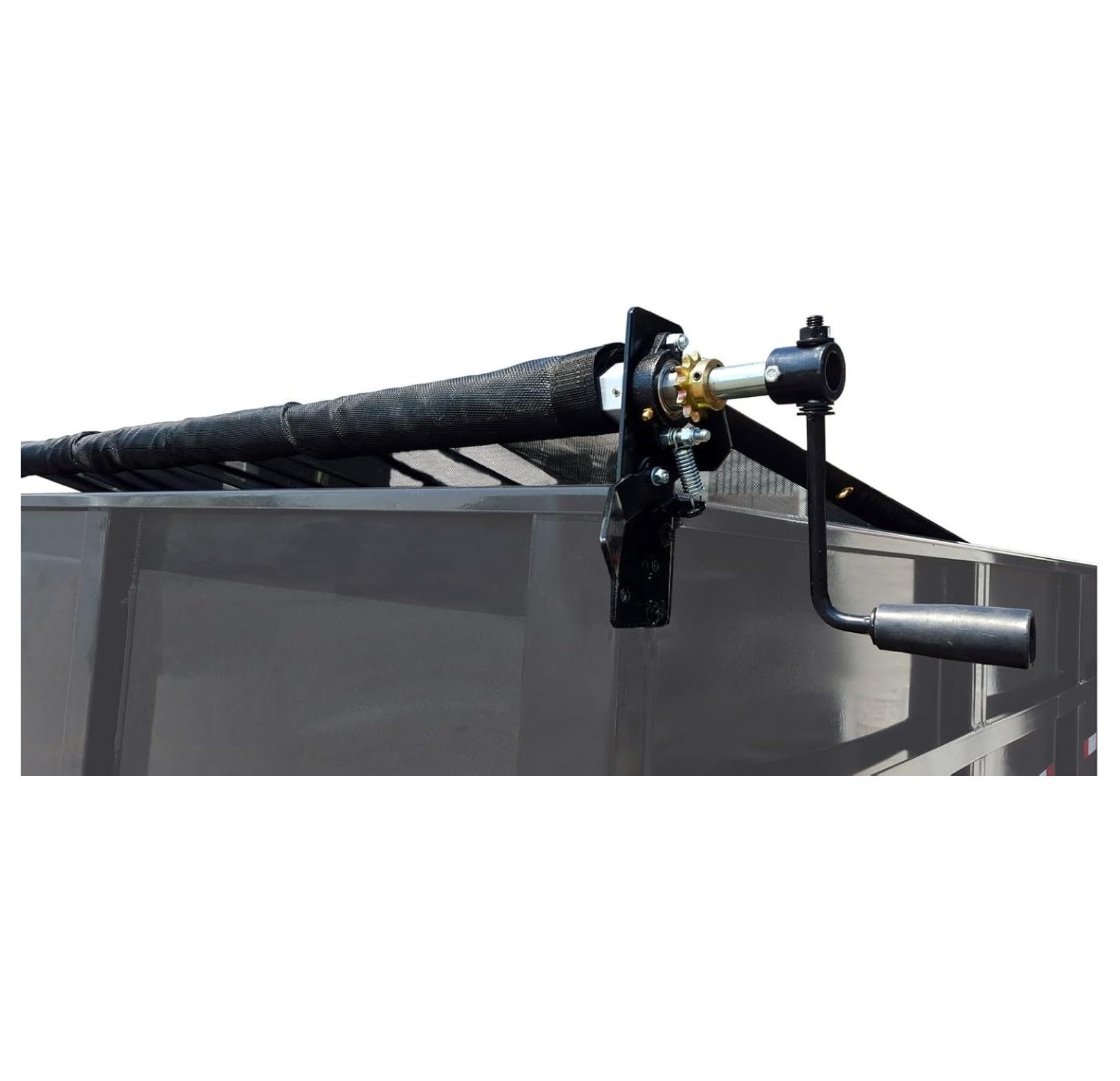 Hand CrankTarpwith Mesh Tarp for Dump Truck or Trailer by (Mesh, 6'6" x ...