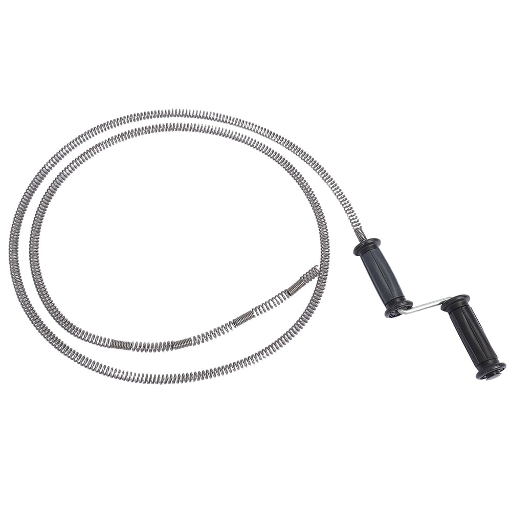 Hand-Cranked Galvanized Pipe Dredging Tool for Toilet Clogs (2.6M ...