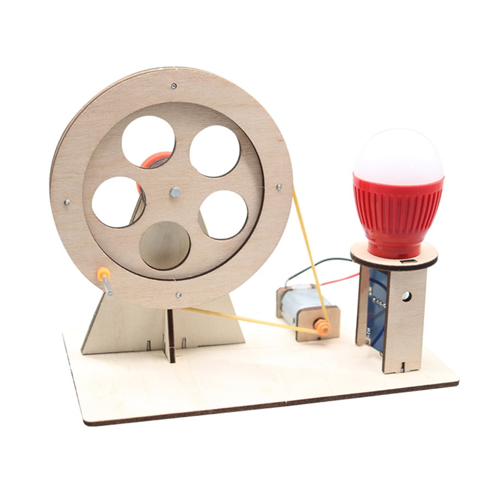 Hand Cranked Power Generator Science Experiment , Light Bulb Science ...