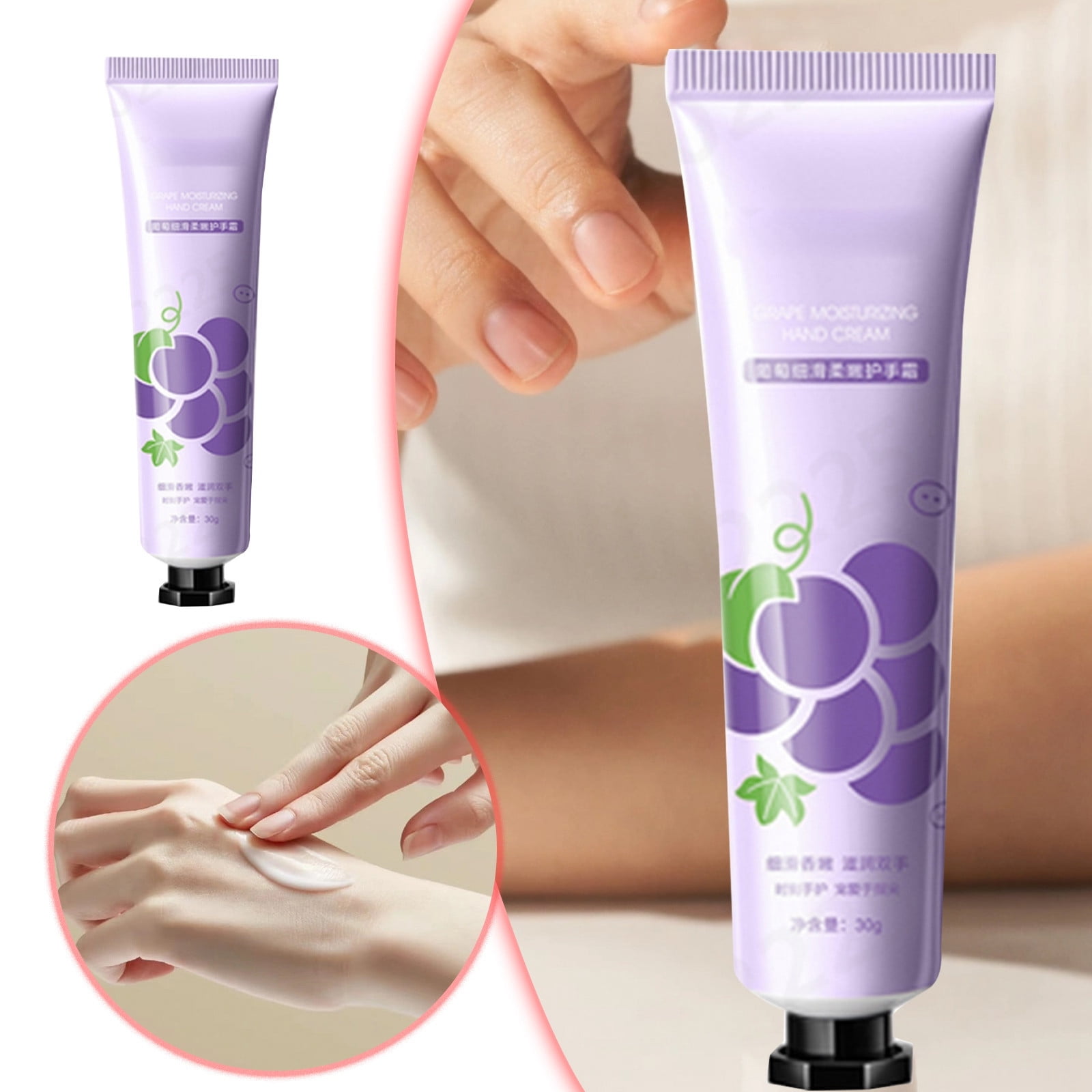 Hand Cream Travel Size, Grape Soothing Hand Cream With & Vitamin E ...