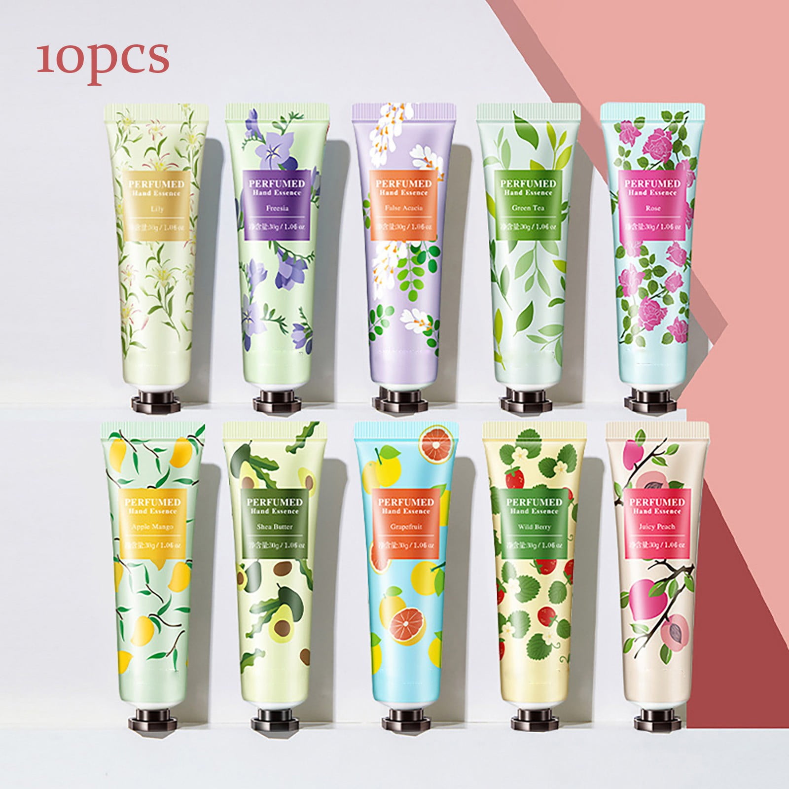 Hand Creams 10 Pack Fruits Fragrance Hand Paste Moisturizing Hand Care ...
