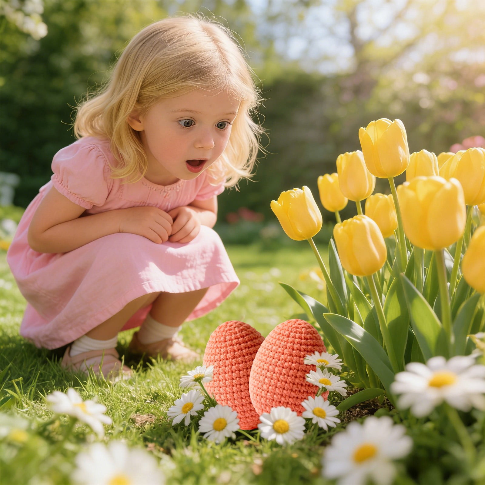 Hand Crocheted Easter Egg Decor | Foam Filled Knitted Ornament | Soft ...