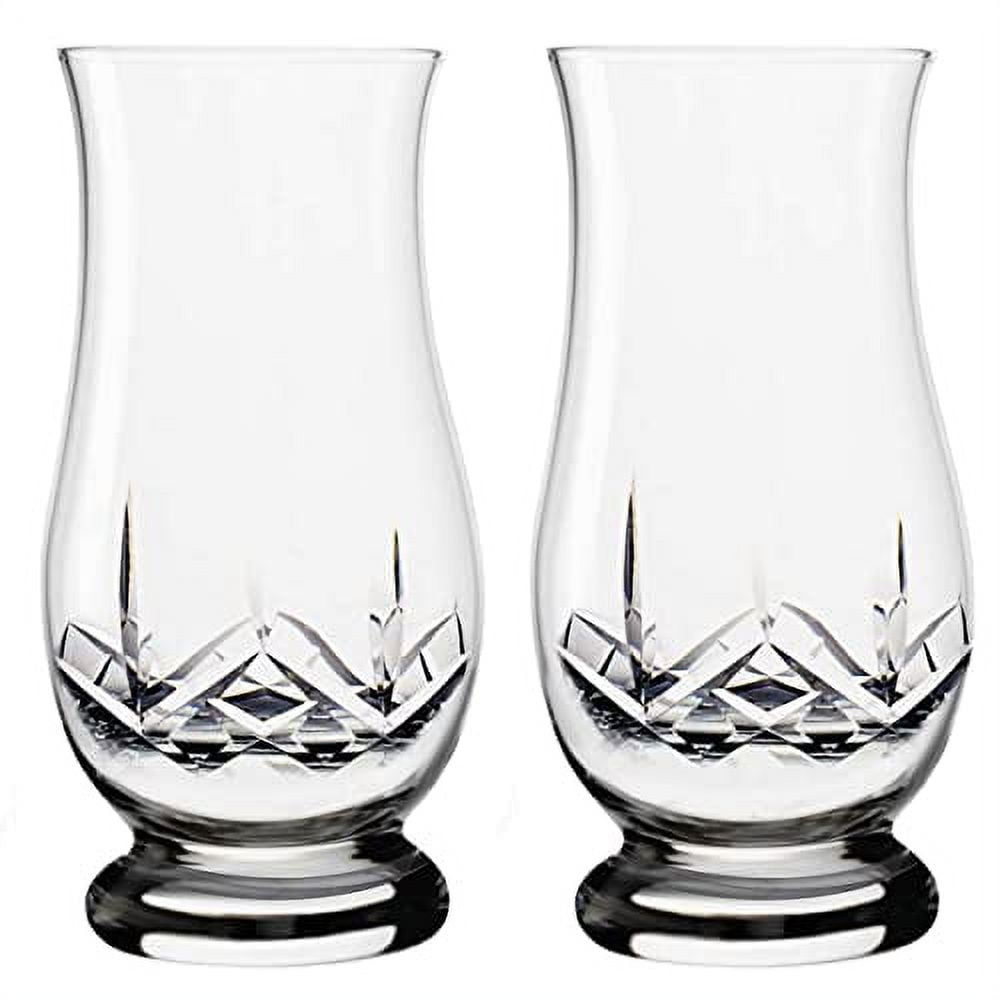 Hand Cut Whiskey Tasting Glasses, 7-ounce Taster Set of 2 Crystal ...