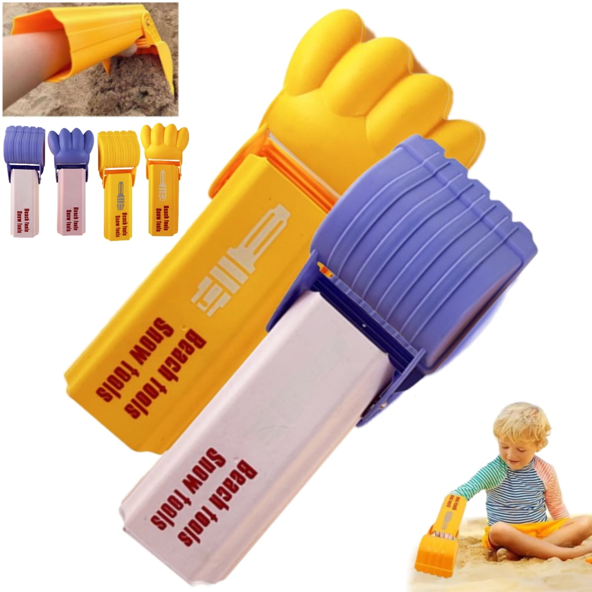 Hand Digger Toy for Kids - Beach Digger Toy, Beach Hand | Large ...