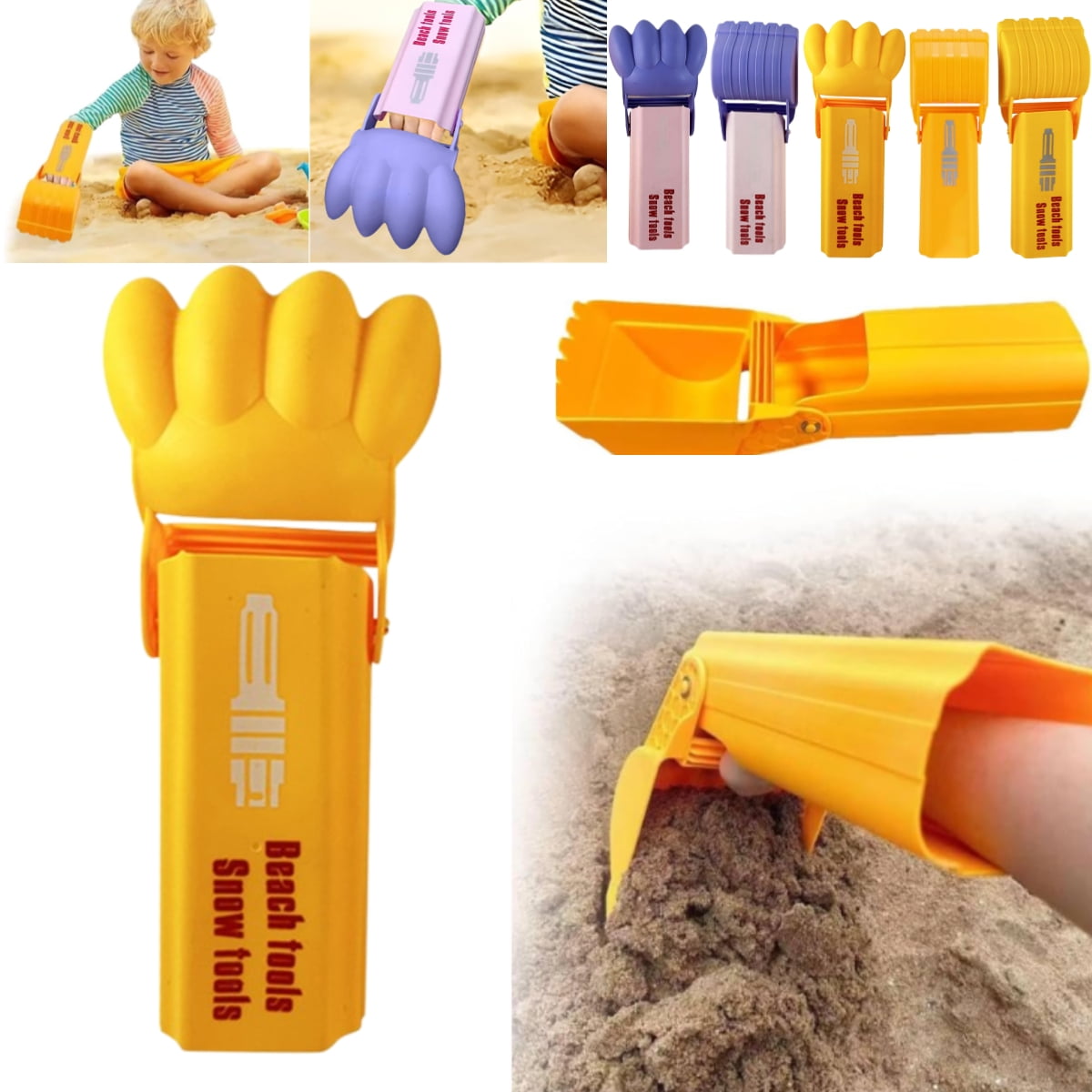 Hand Digger Toy for Kids, Excavator Arm Toy, Beach Digger Excavator ...