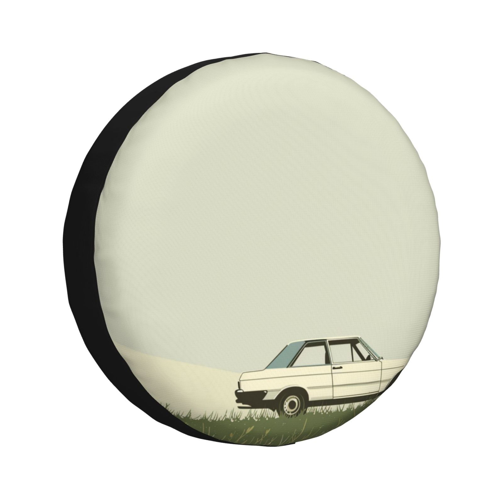 Hand Drawing Car Spring Grass Spare Tire Cover Weatherproof Wheel ...
