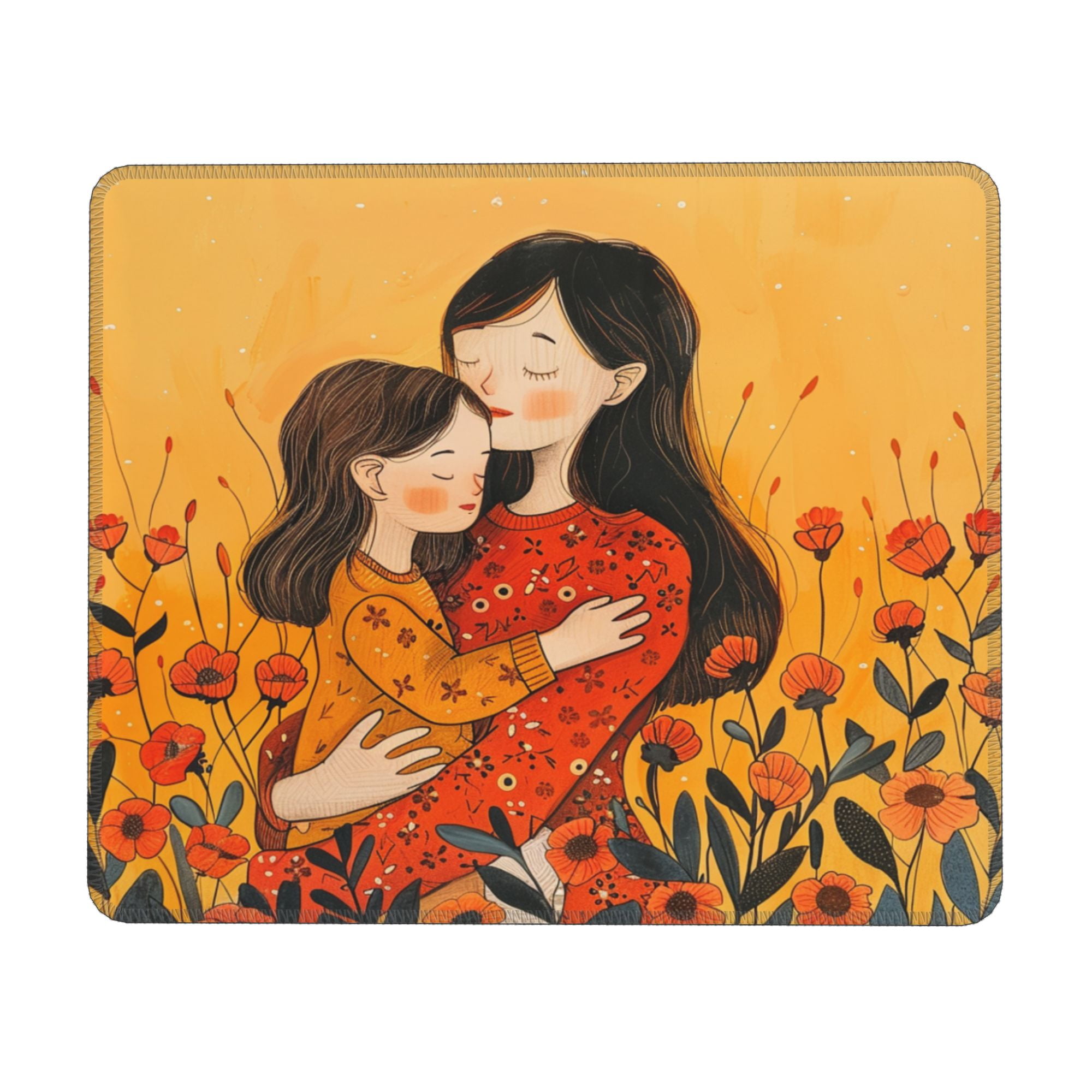 Hand Drawing Love Mothers Day Mouse Pad Non Slip Rubber Base Mousepad 7 ...