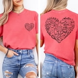 Hand Drawn Bakery Heart Shirt Minimalist Baking Tee Retro Pastry Chef ...