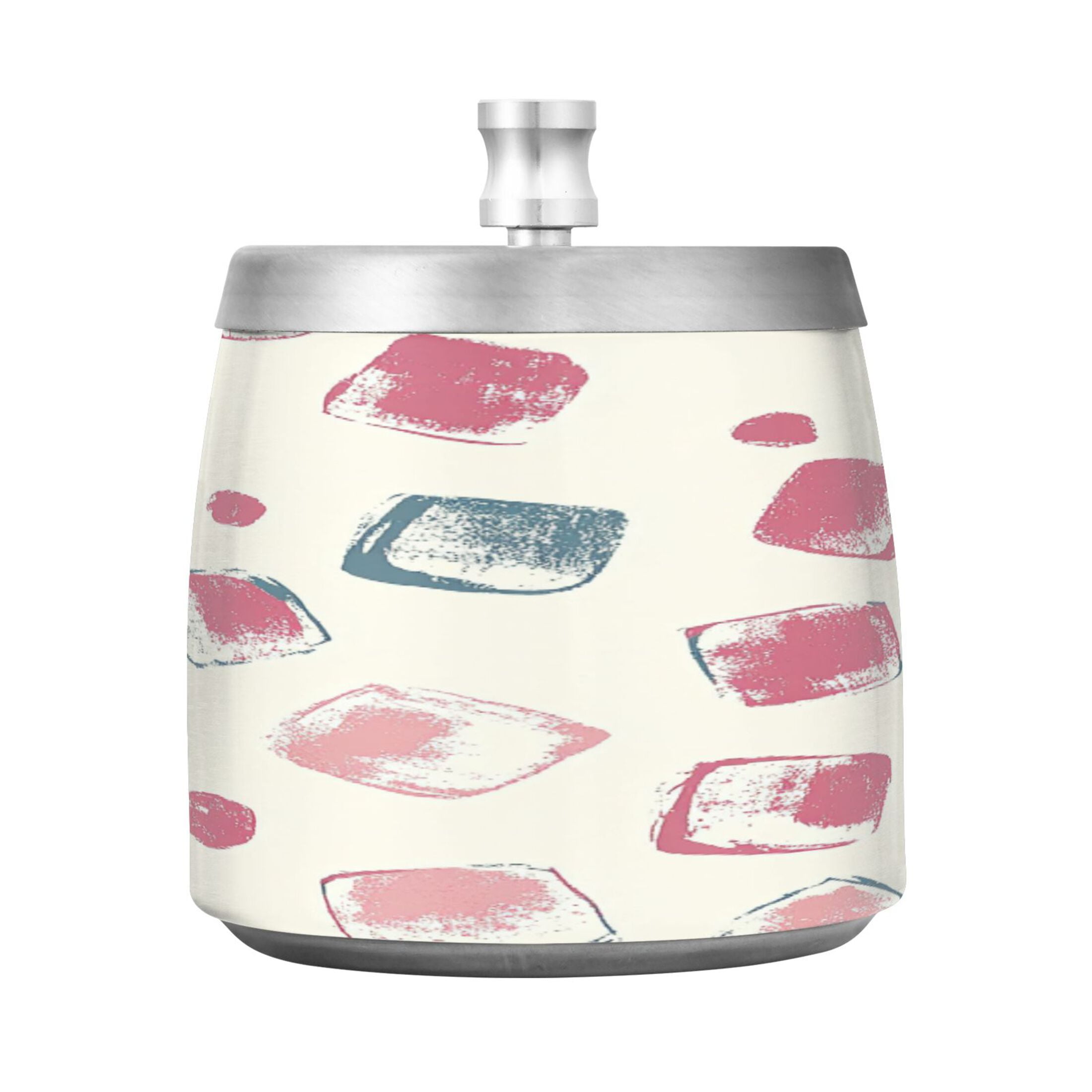 Hand Drawn Block Patterns Detachable Stainless Steel Ashtray with Odor ...