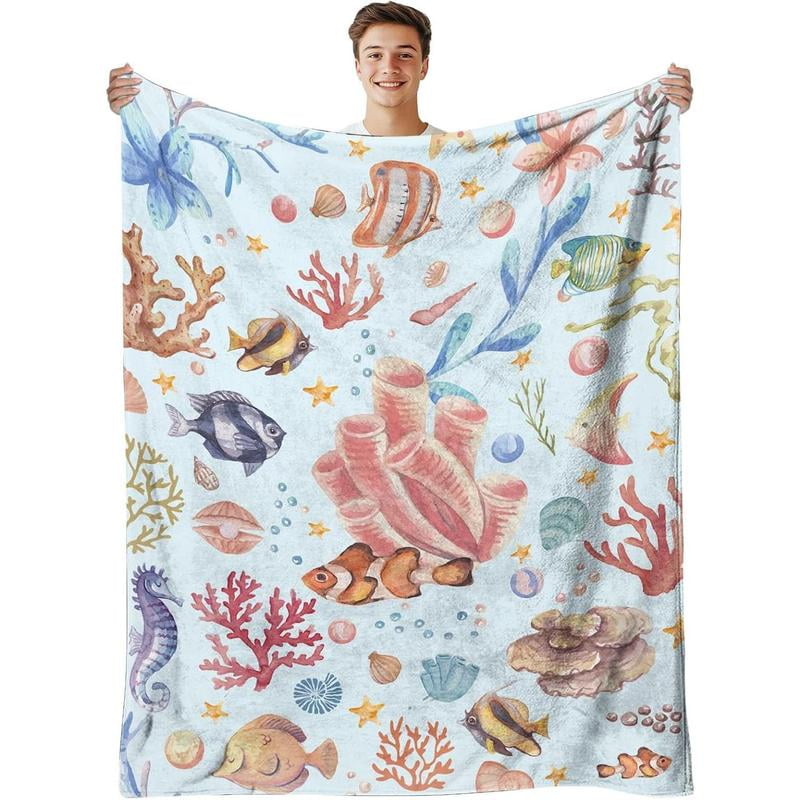 Hand Drawn Cats Pattern Throw Ultra Soft Thin Material All Season Use ...