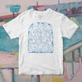 Hand-Drawn Faces Graphic Tee with Artistic Surreal Line Drawing ...