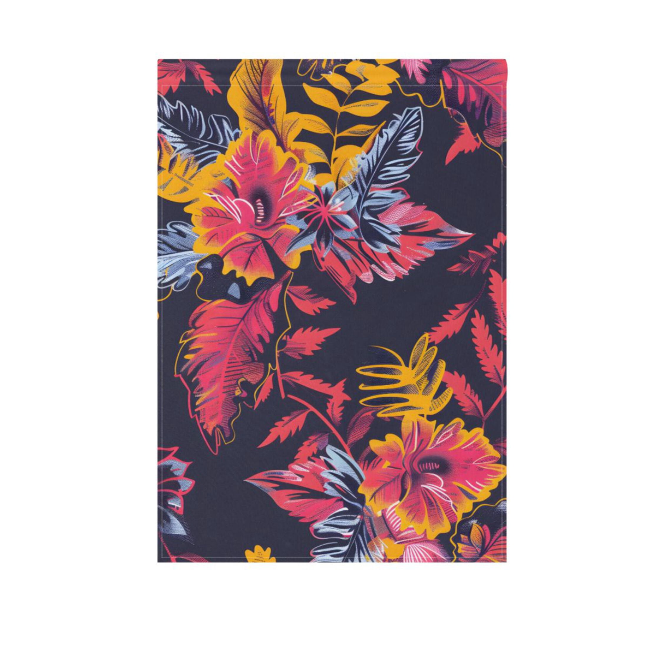 Hand Drawn Floral Plants Garden Flag 28"x40" Double-Sided Yard Flags ...