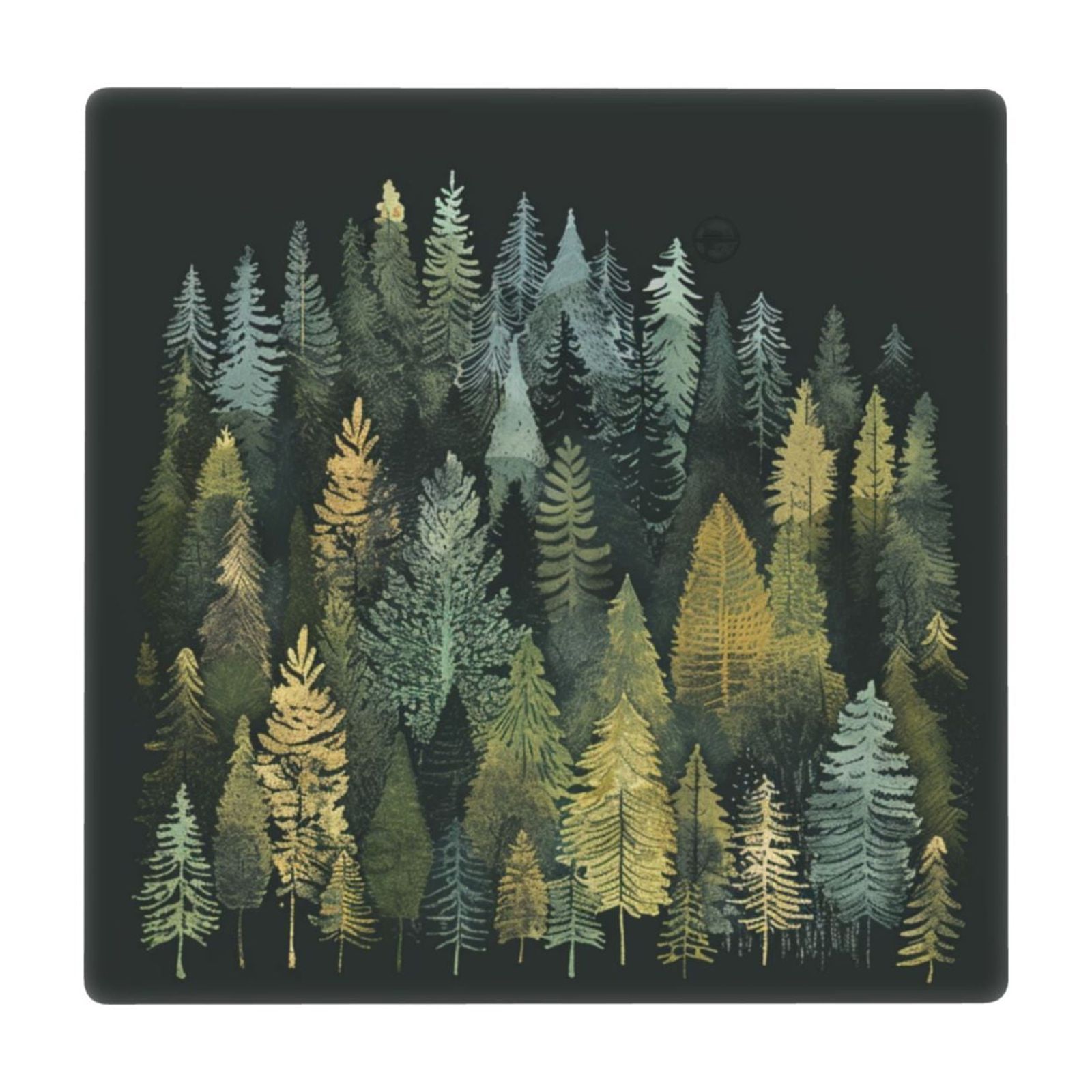 Hand Drawn Forest Switch Cover Decorative Wall Plate / 2-Gang Blank ...