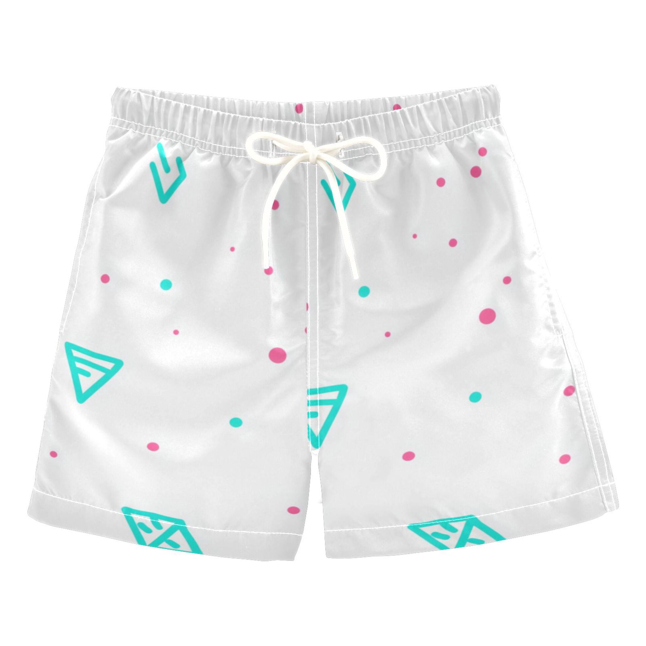 Hand Drawn Geometric Design Swim Trunks Quick Dry Beach Pool Board ...