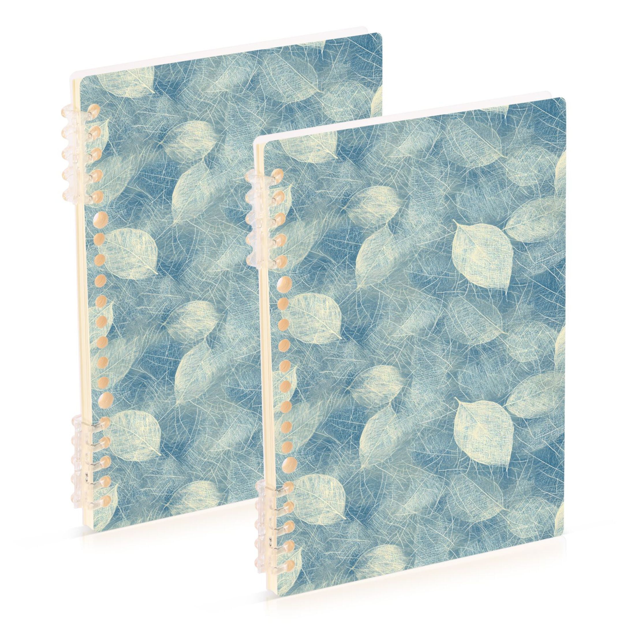 Hand Drawn Leaf Notebooks 2 Pcs 1-subject Journal 60 Sheets A5 College ...
