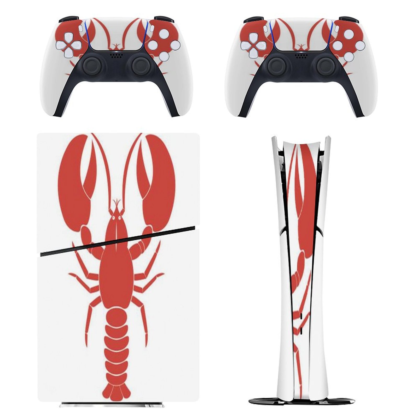 Hand Drawn Lobster PS5/PS5 Pro/PS5 Slim Digital Disc Skin Sticker For ...