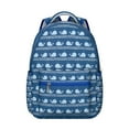 Hand Drawn Nautical Shark Backpack for Student Waterproof Scratch ...