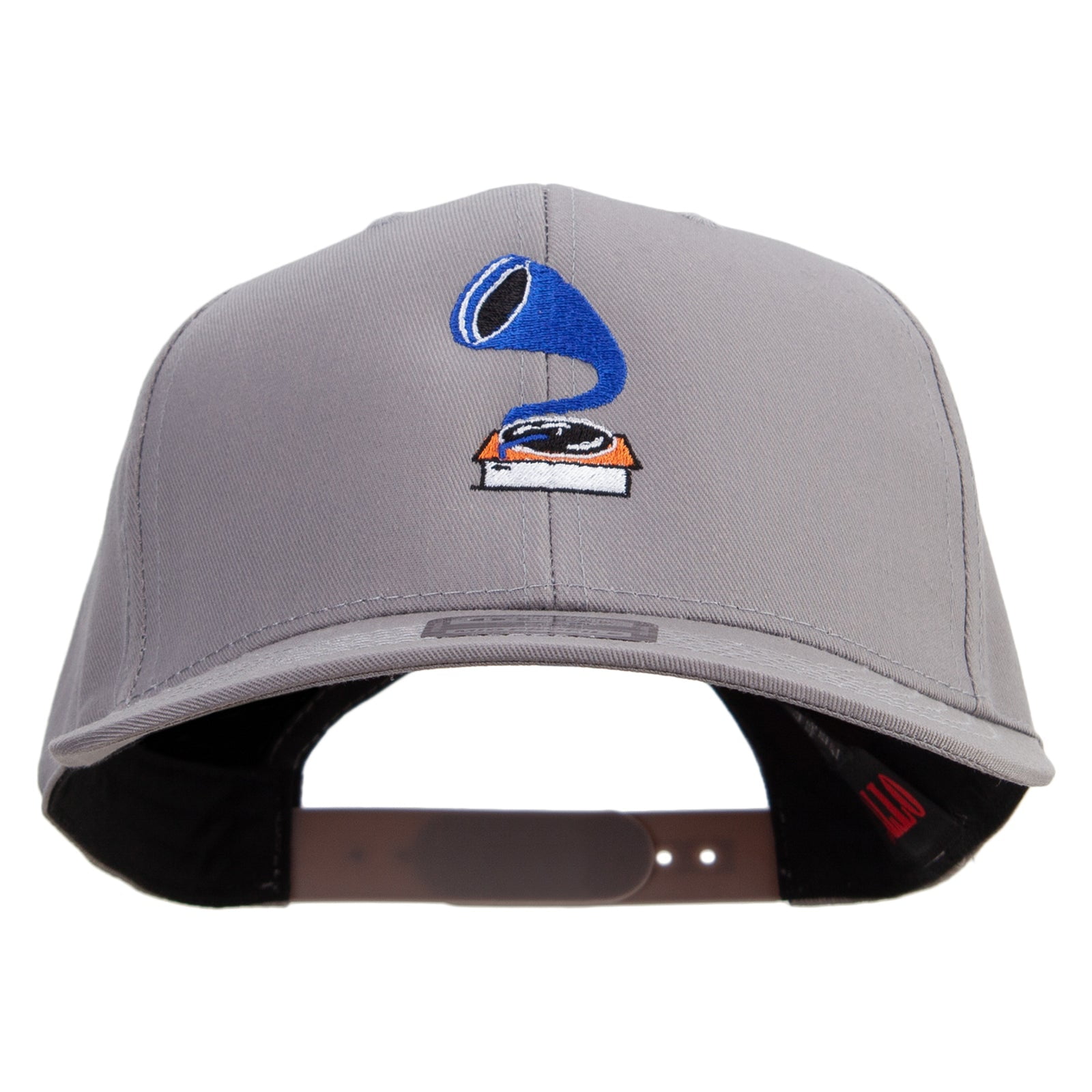Hand Drawn Phonograph Embroidered Solid Cotton Twill Pro Style Cap ...